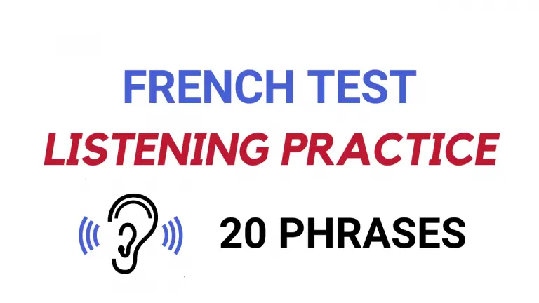 French Test Beginner - Level A1-A2 - French proficiency