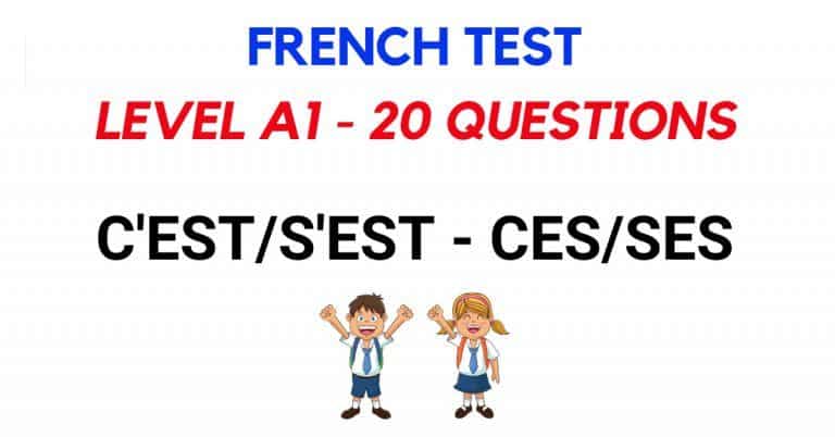 Free Online French Lessons and Tests